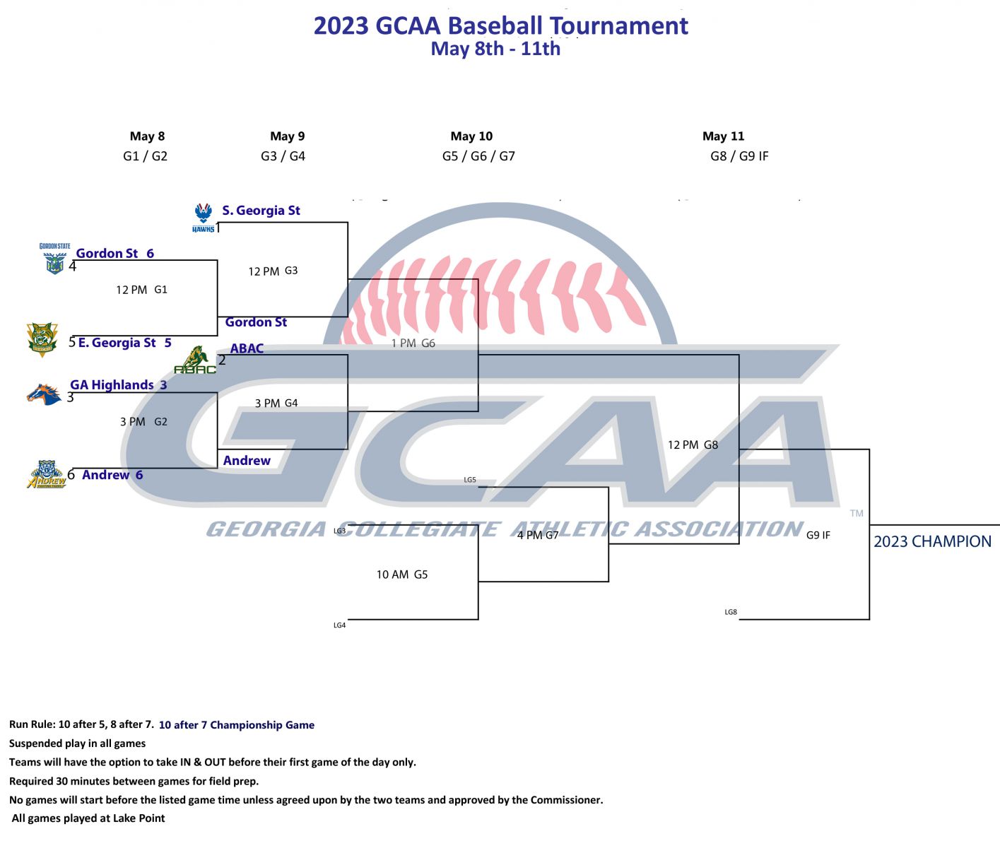 Schedule - Baseball - South Georgia State College